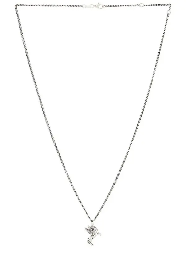 SERGE DENIMES Pegasus Pendant Necklace - Silver