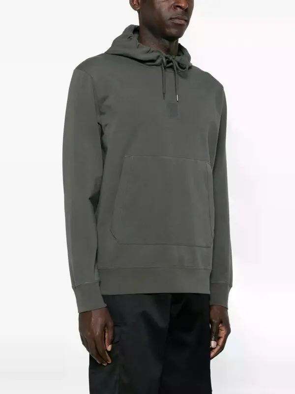 C.P. COMPANY Logo-detail Hoodie - Grey