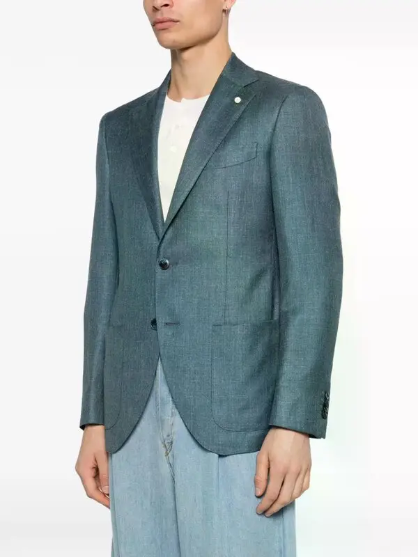LUIGI BIANCHI Buttoned Single-breasted Blazer