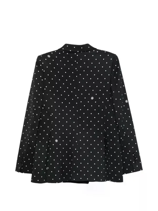 Elie Saab Polka-dot Double-breasted Blazer