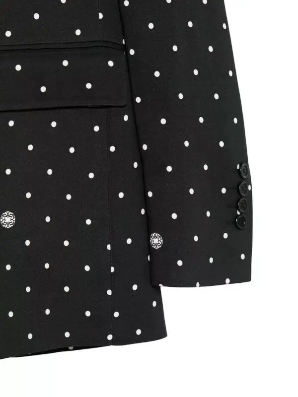 Elie Saab Polka-dot Double-breasted Blazer