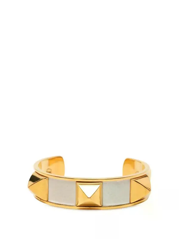 Hermès 20th Century Plated Medor Stud Bracelet Costume Bracelet - Gold