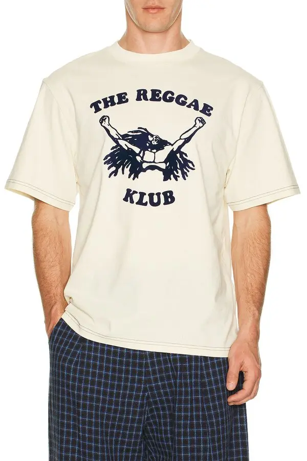 NICHOLAS DALEY Reggae Klub Tee In Cream
