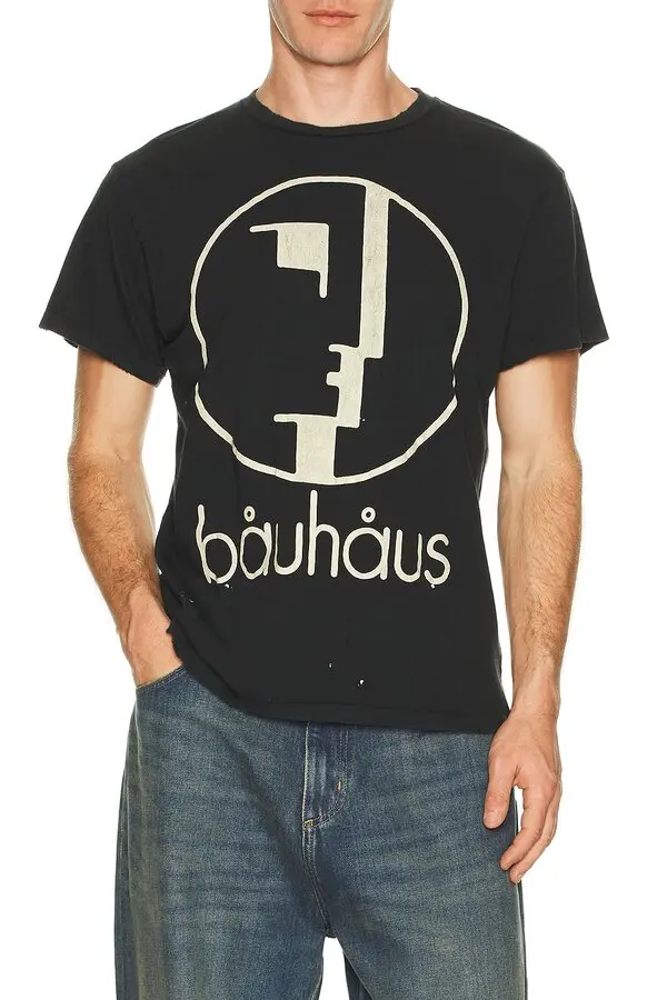 MadeWorn Bauhaus 90's Crew Tee In Black