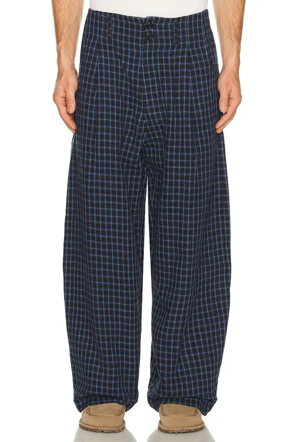 NICHOLAS DALEY Wide Leg Pleated Trouser