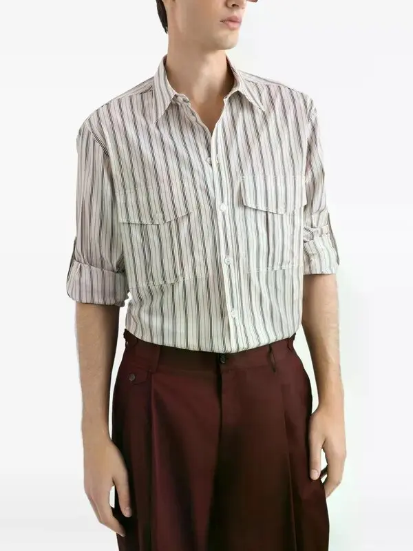 Dolce & Gabbana Striped Pocket Shirt