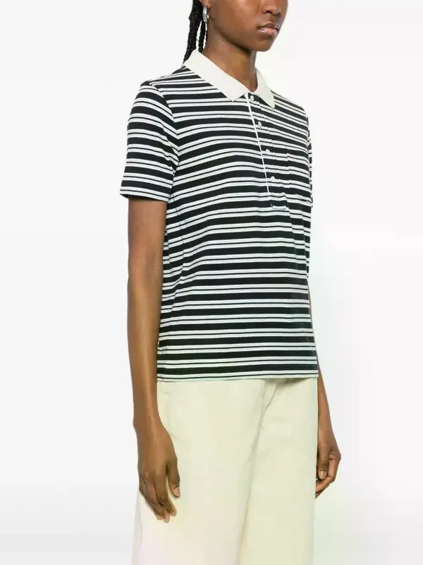 A.p.c. Striped Pocket Polo