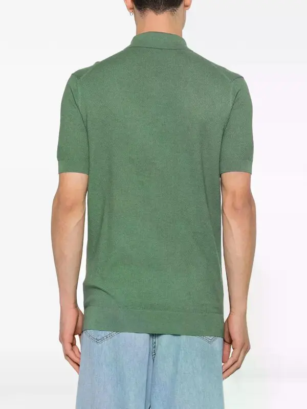 Eric Bompard Zipped Polo Shirt - Green