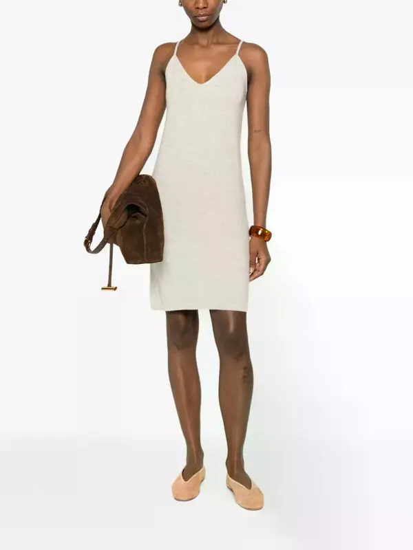 Eric Bompard Strappy V-neck Dress
