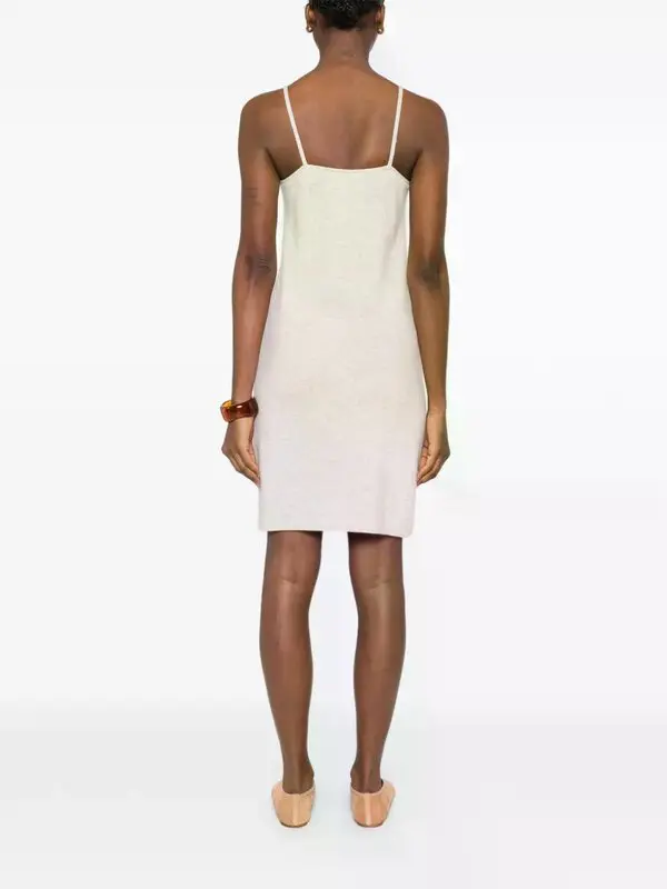 Eric Bompard Strappy V-neck Dress