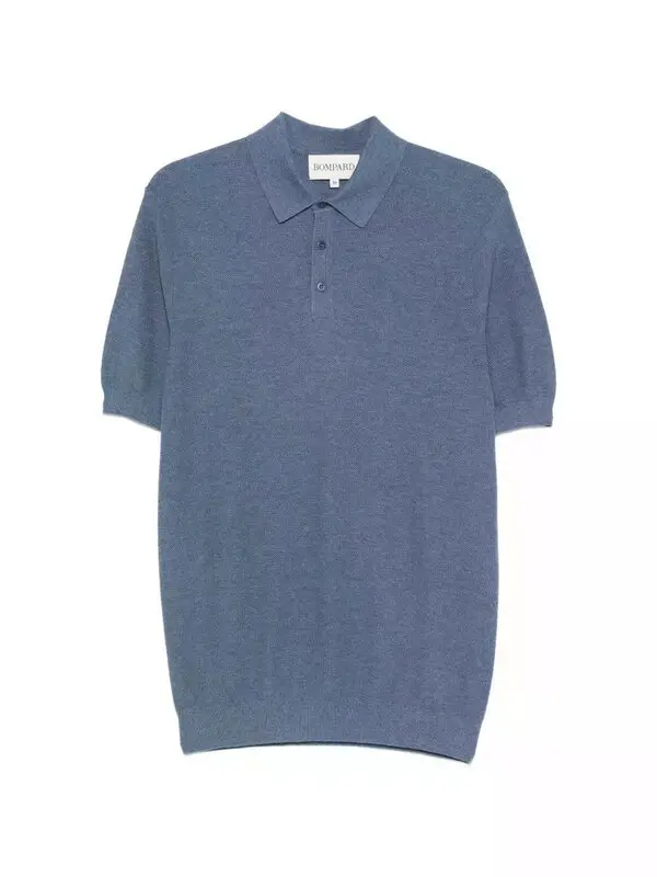Eric Bompard Piqué-knit Polo Shirt - Blue