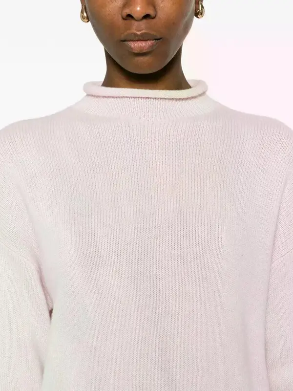 Eric Bompard Ample Turtleneck Side Slits Sweater