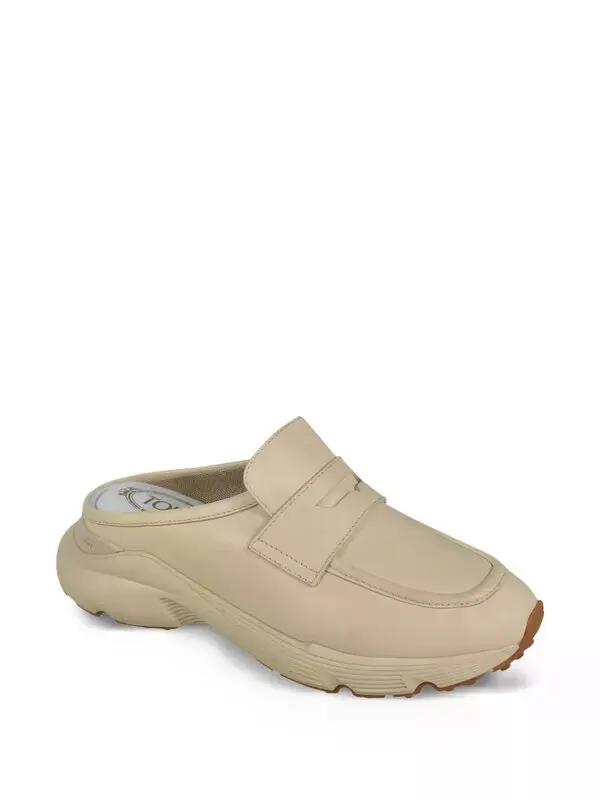 TOD'S Penny-strap Loafers - Neutrals
