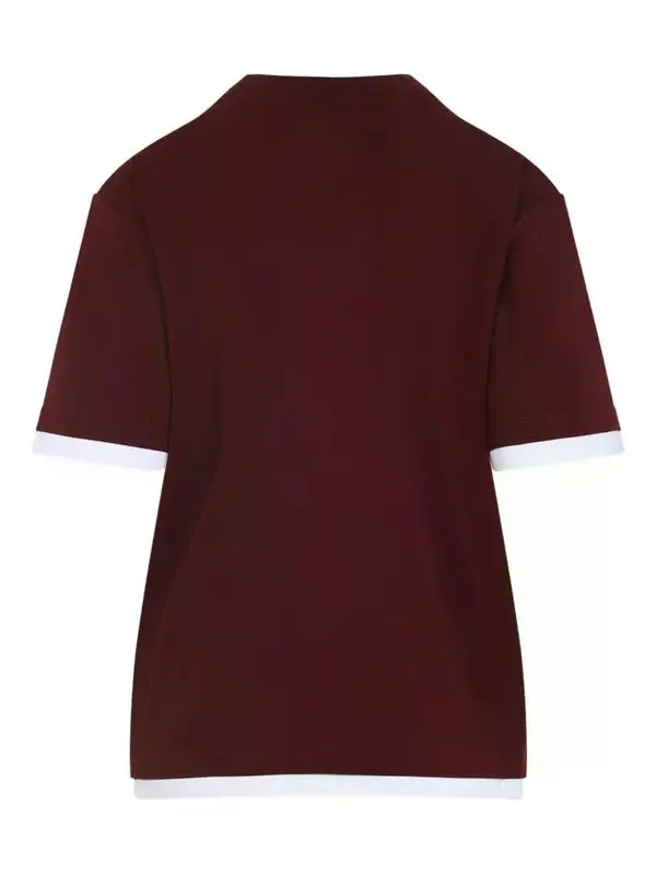Prada Layered Top With Triangle Plaque