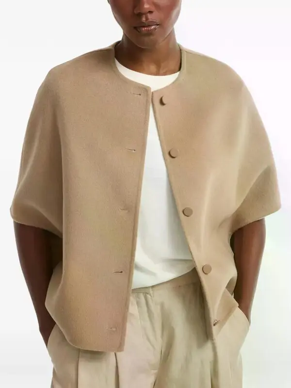 YVES SALOMON Button-up Cape