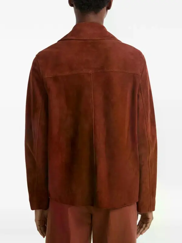 YVES SALOMON Button Suede Jacket