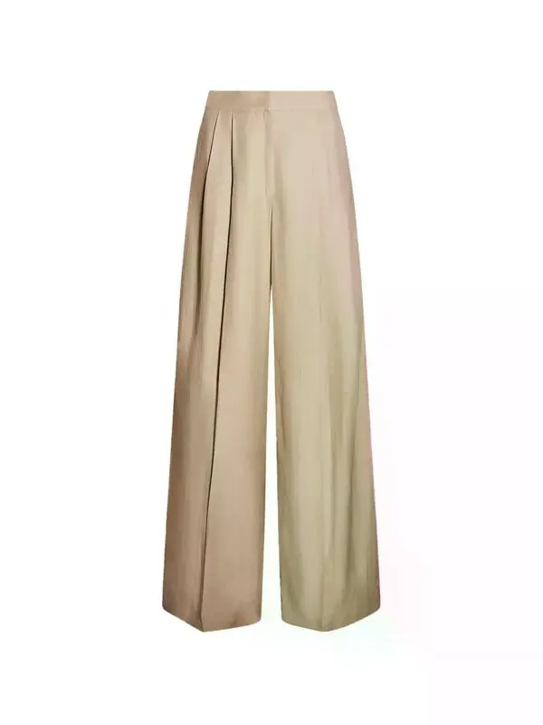 YVES SALOMON Pleated Palazzo Pants