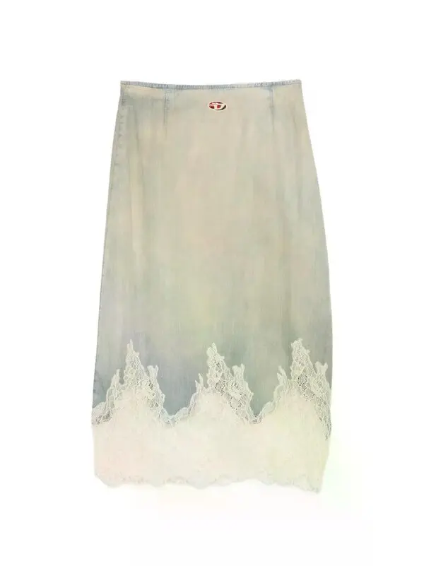 DIESEL Lace Trim Skirt - Blue