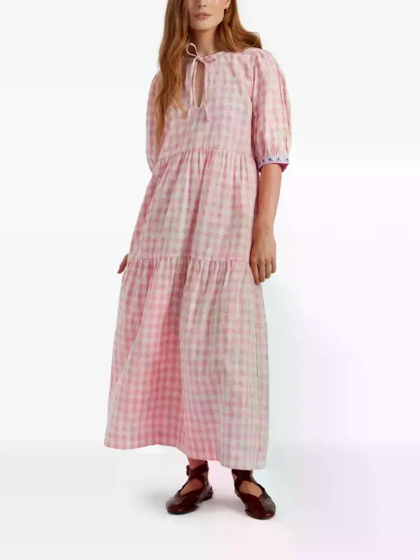 Chinti & Parker Gingham-pattern Maxi Dress