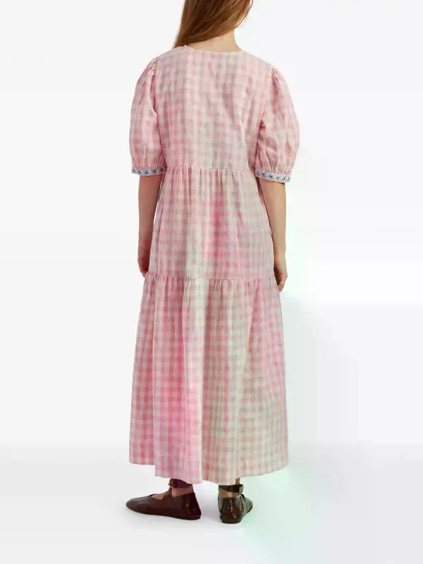 Chinti & Parker Gingham-pattern Maxi Dress