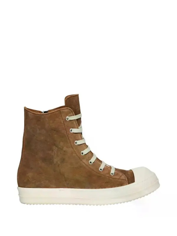 Rick Owens Temple Lace-up High-top Sneakers - Brown