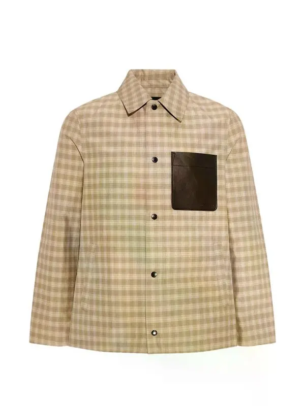 YVES SALOMON Checked Overshirt