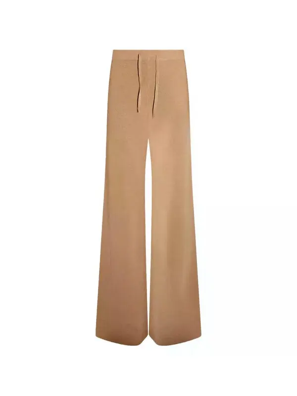 YVES SALOMON Knit Wide-leg Trousers - Neutrals
