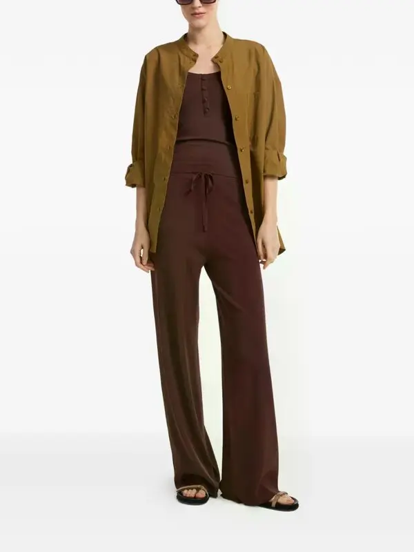 YVES SALOMON Knit Wide-leg Trousers