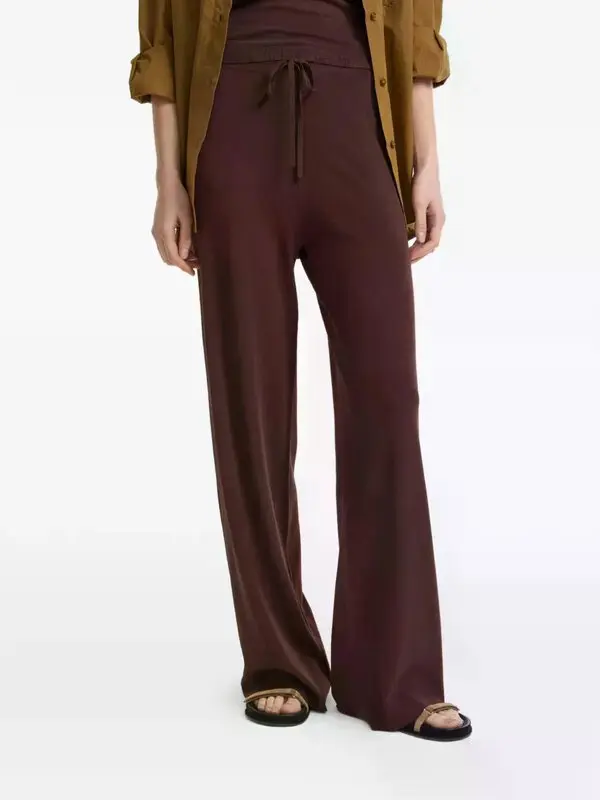 YVES SALOMON Knit Wide-leg Trousers