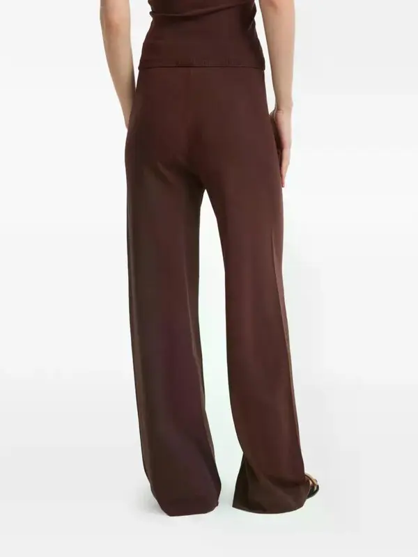 YVES SALOMON Knit Wide-leg Trousers