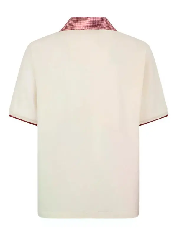 Dsquared2 Virgin Wool Linen Pied De Poule Polo