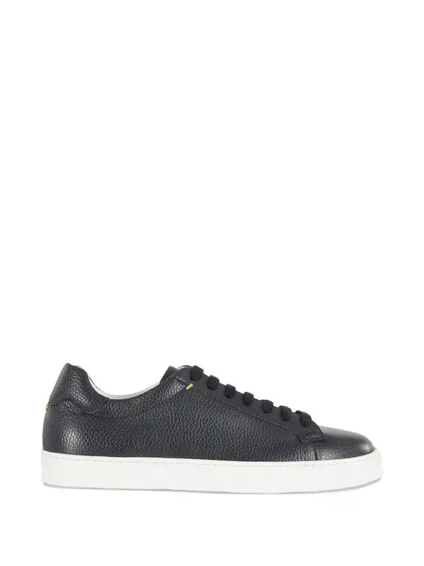 DOUCAL'S Leather Lace-up Sneakers - Blue