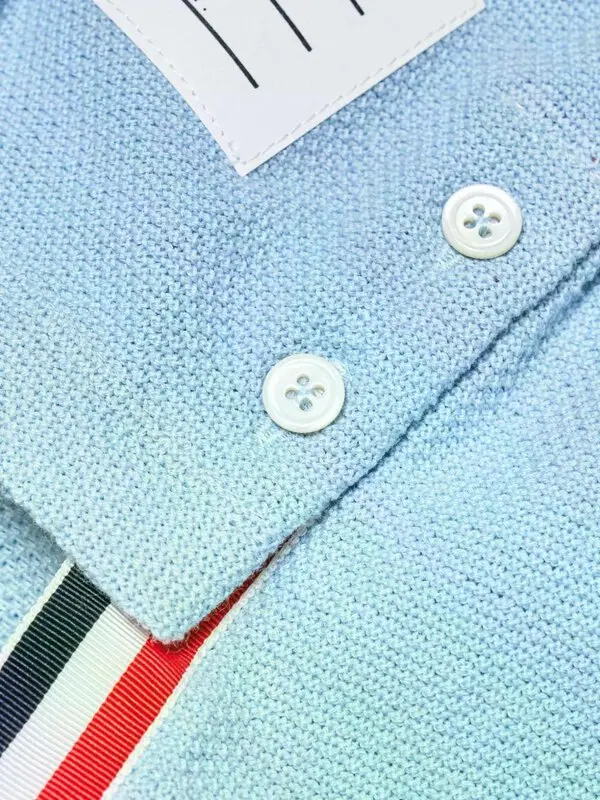 Thom Browne Stripe-detail T-shirt - Blue