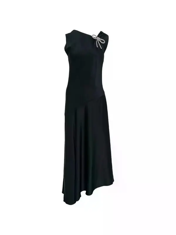 JIL SANDER Asymmetric-neck Dress - Black