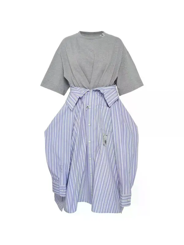 Mihara Yasuhiro Striped Dress - Blue