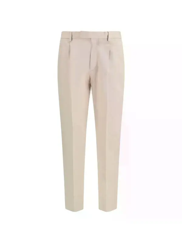 Zegna Pleated Trousers - Neutrals