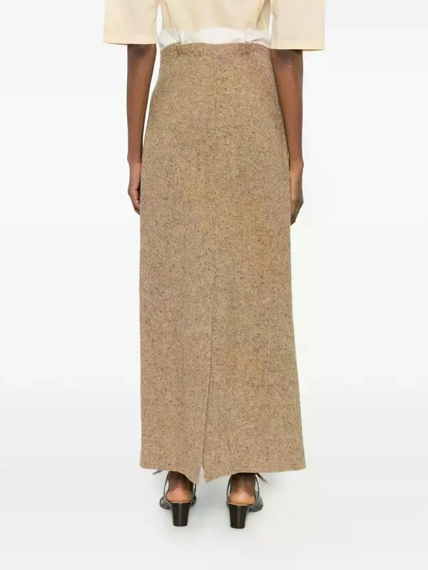 VIKTORIA CHAN Gathered Detail Slit Skirt
