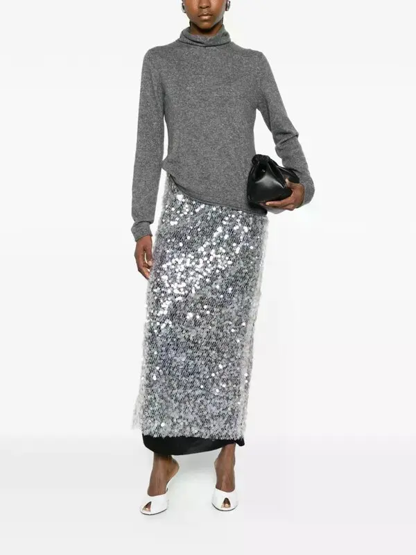 VIKTORIA CHAN Sequin Embellished Skirt