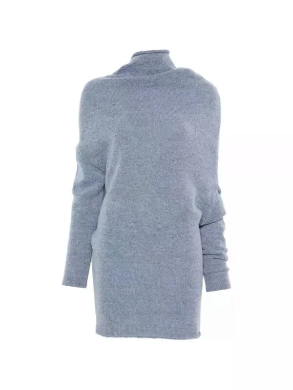VIKTORIA CHAN Juliet Skewed Hem Sweater - Blue