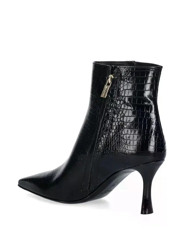 BALDININI Pointed-toe Croc-effect Boots