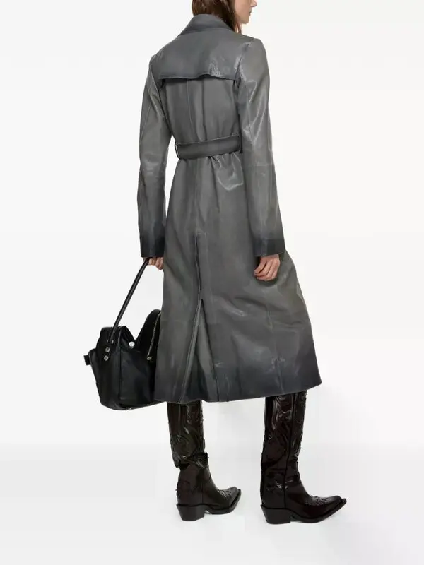 Acne Studios Double-breasted Leather Coat