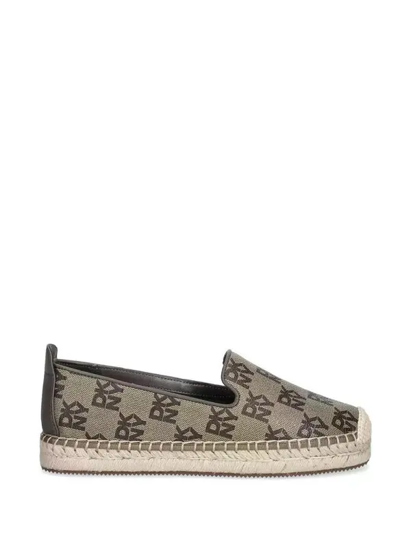 Dkny Mallandra Monogram Espadrilles - Brown