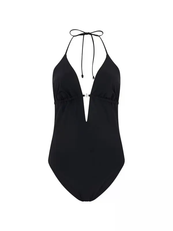 Tory Burch Halterneck Swimsuit - Black