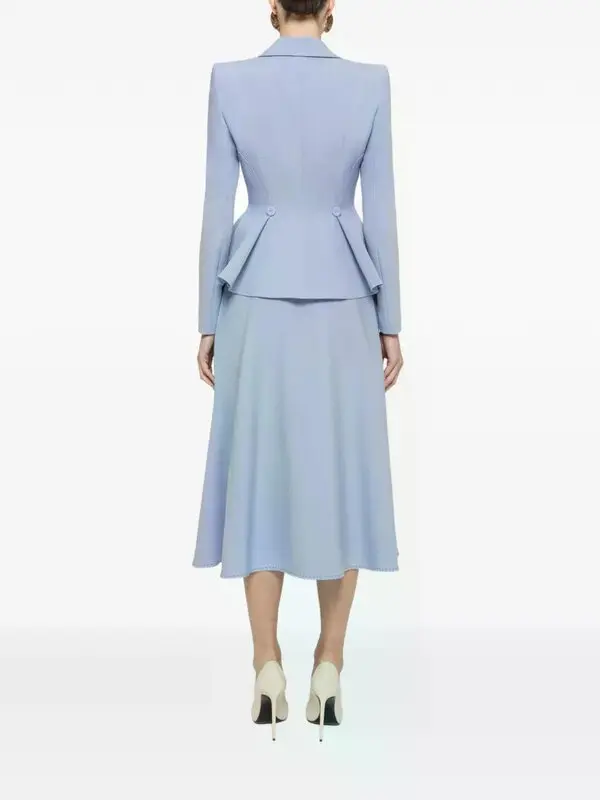 NISSA Button-detailed Midi Skirt