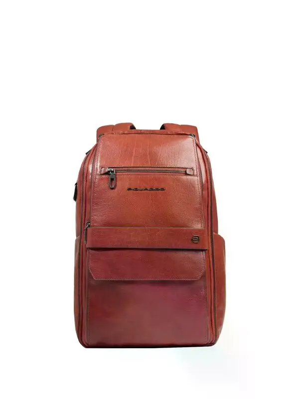 PIQUADRO Solm Leather Backpack - Brown