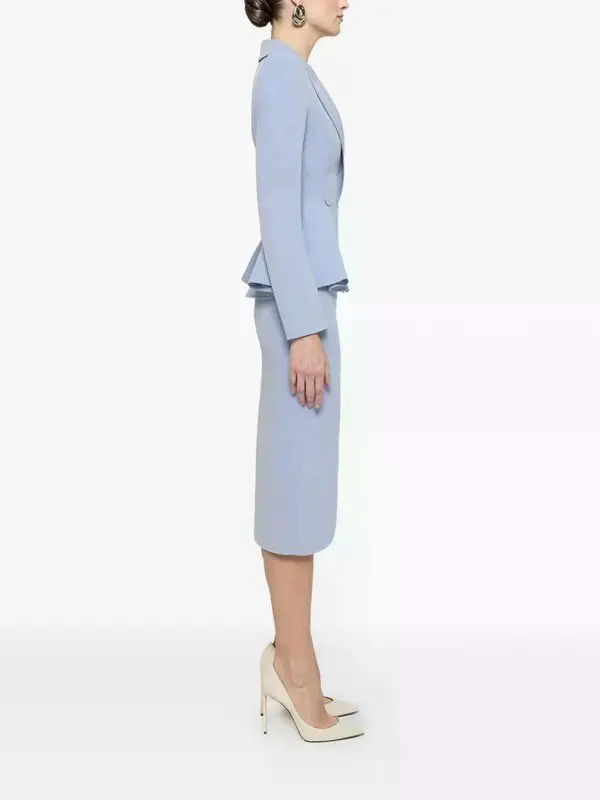 NISSA High-waisted Pencil Midi Skirt - Blue