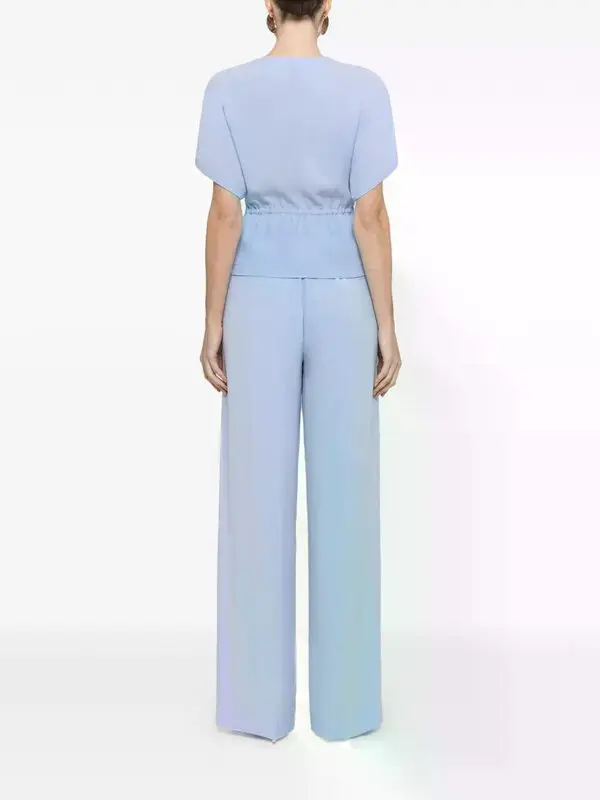 NISSA V-neck Crepe Top