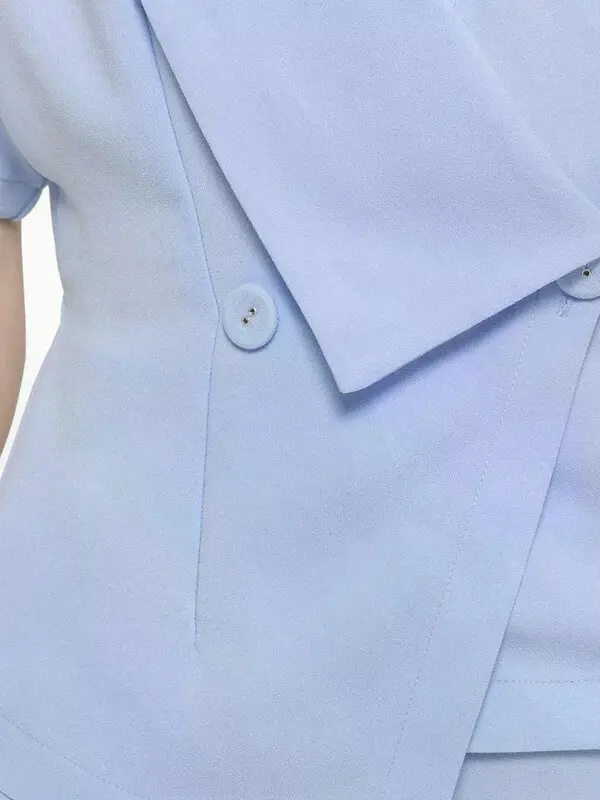 NISSA V-neck Crepe Top