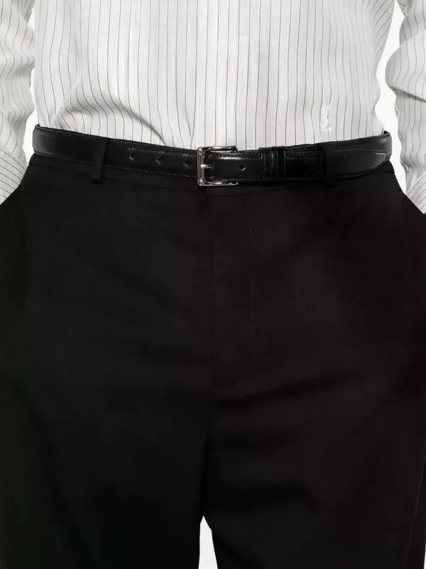 Saint Laurent Belt-loop Pocket Trousers - Black