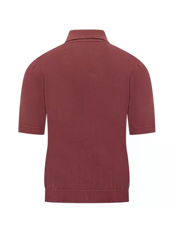 RAKKI Chest-pocket Knitted Shirt - Red